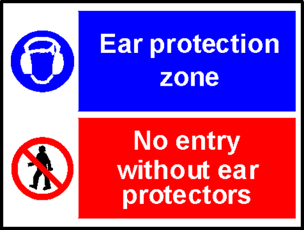 Altec - 'Ear Protection Zone/No Entry Without Ear Protectors' - Safety Sign